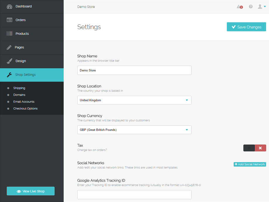 Simpleshop - The Simple Ecommerce Web Design Tool and Shop Builder